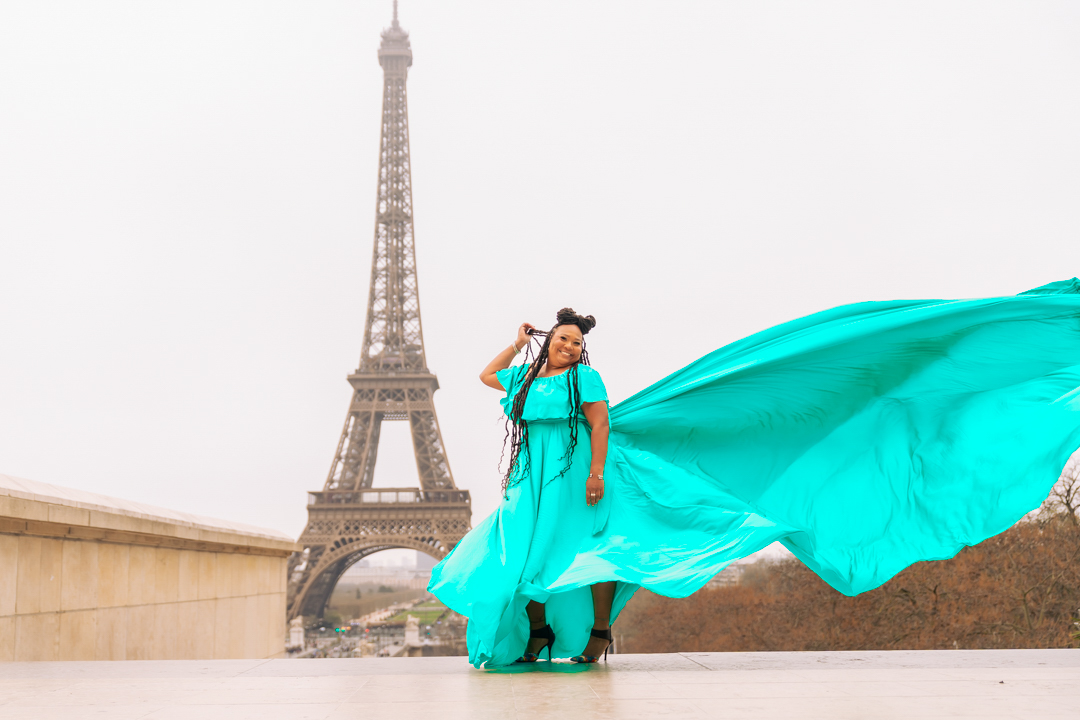Teal Off Shoulder Flying Dress (F-57) - Flying Dress France