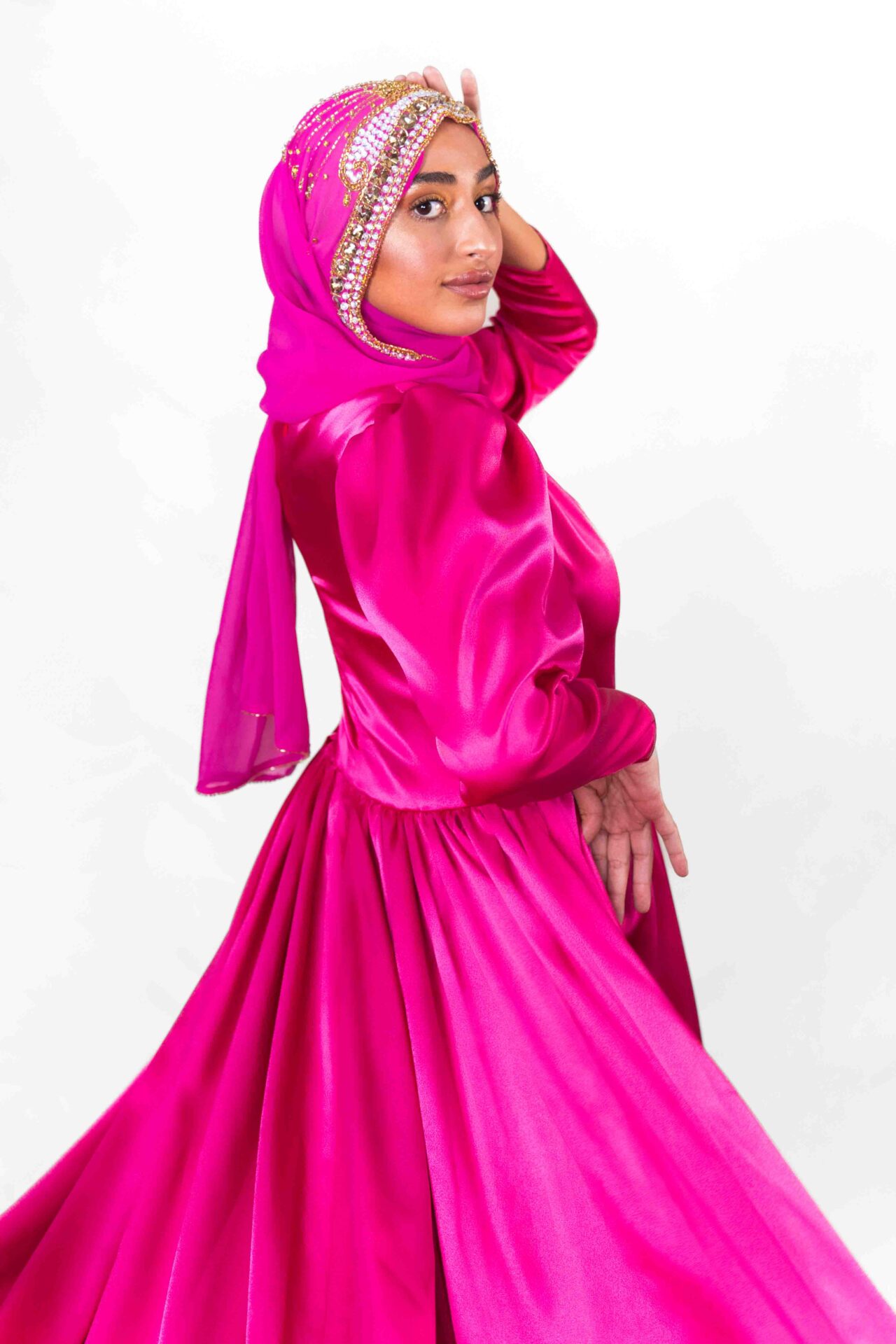 Pink Covered Flying Dress (C-3) - Flying Dress France